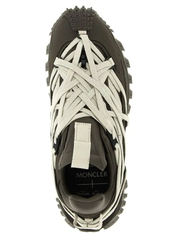 Rick Owens Moncler + Trailgrip Megalace Lace-up Sneakers - Brown