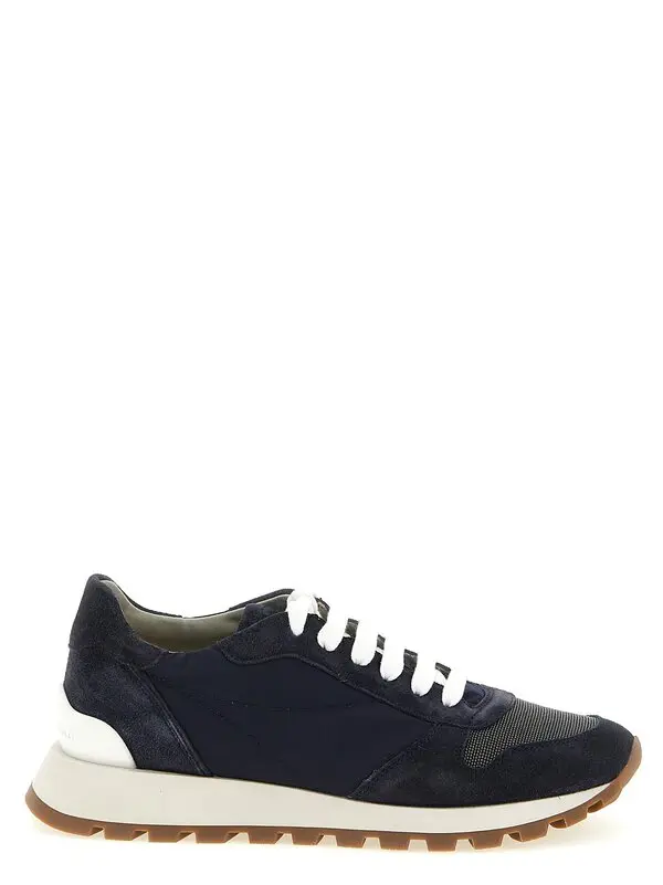 Brunello Cucinelli Active" Sneakers With Jewel Detailing - Blue