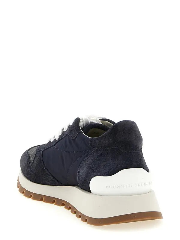 Brunello Cucinelli Active" Sneakers With Jewel Detailing - Blue