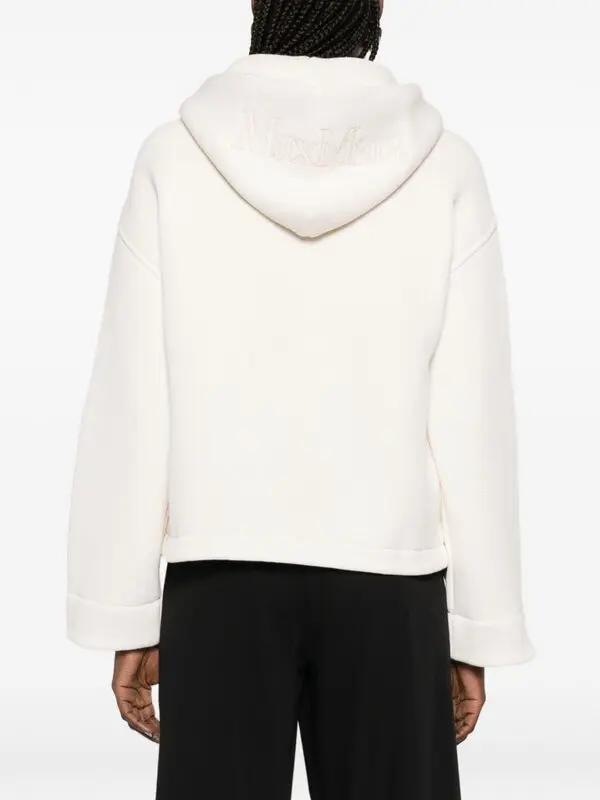 Max Mara Logo Cotton Hoodie - Multicolor