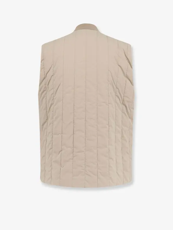 BOSS Quilted Sleeveless Jacket With Zip Closure