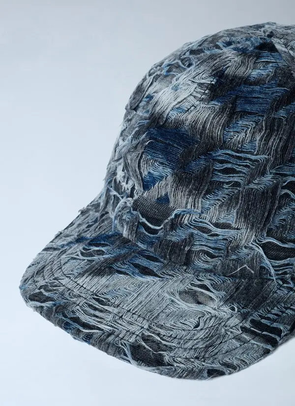 DIESEL® Distressed Denim Baseball Cap