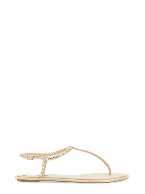 Rene Caovilla Sandalo Diana Embellished Sandals - Cream