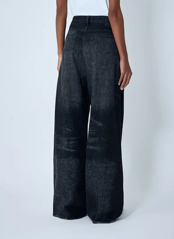 DIESEL® 1996 D-sire-fsh Wide-leg Jeans - Black
