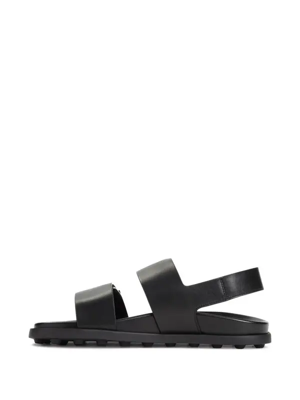 TOD'S Leather Slingback Sandals With Touch-strap Fastening - Multicolor