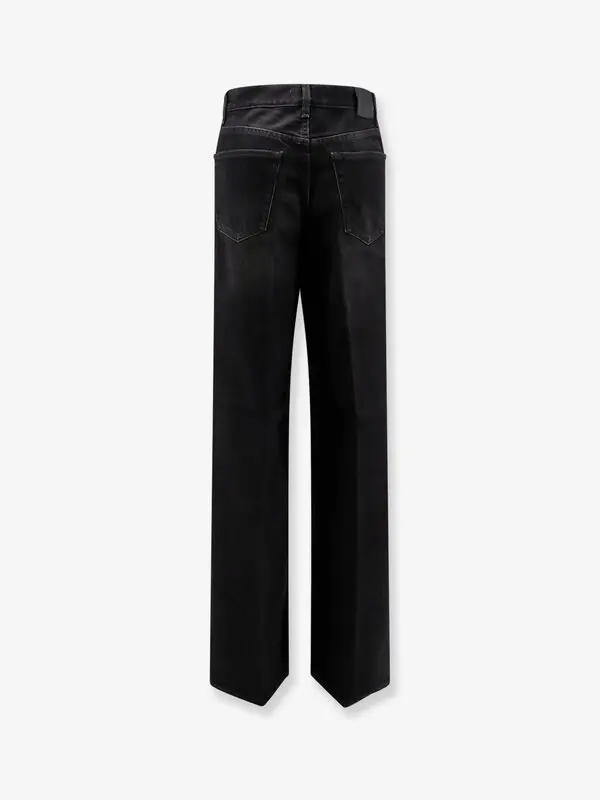 TOTEME Wide Leg Black Denim Jeans - Multicolor