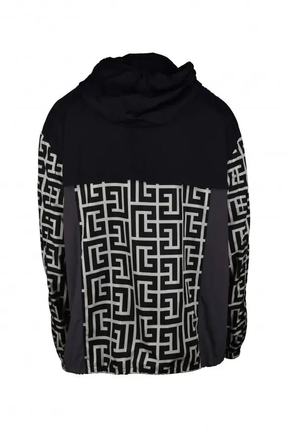 Balmain Monogrammed Logo Windbreaker Jacket