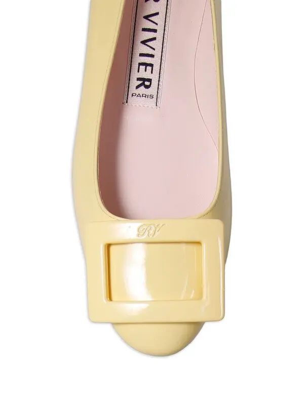 ROGER VIVIER Gommettine Leather Ballet Flats - Multicolor