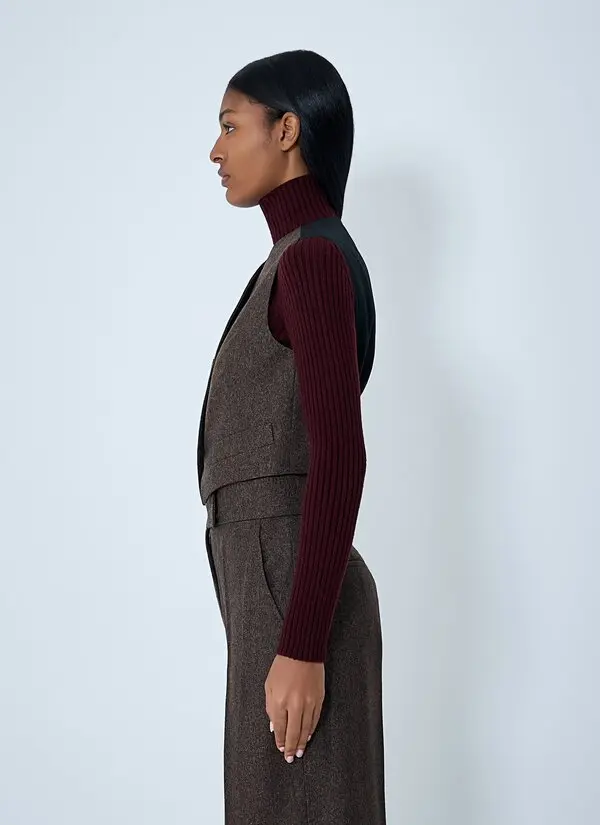 Max Mara Wool Twill Waistcoat