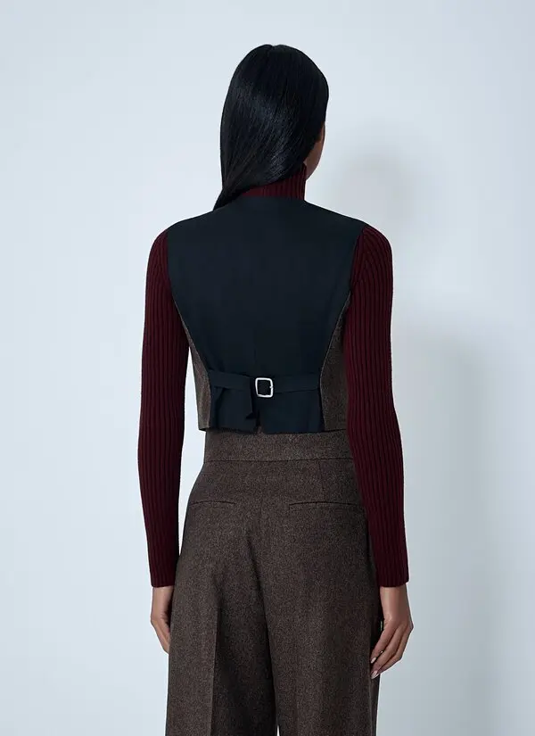 Max Mara Wool Twill Waistcoat