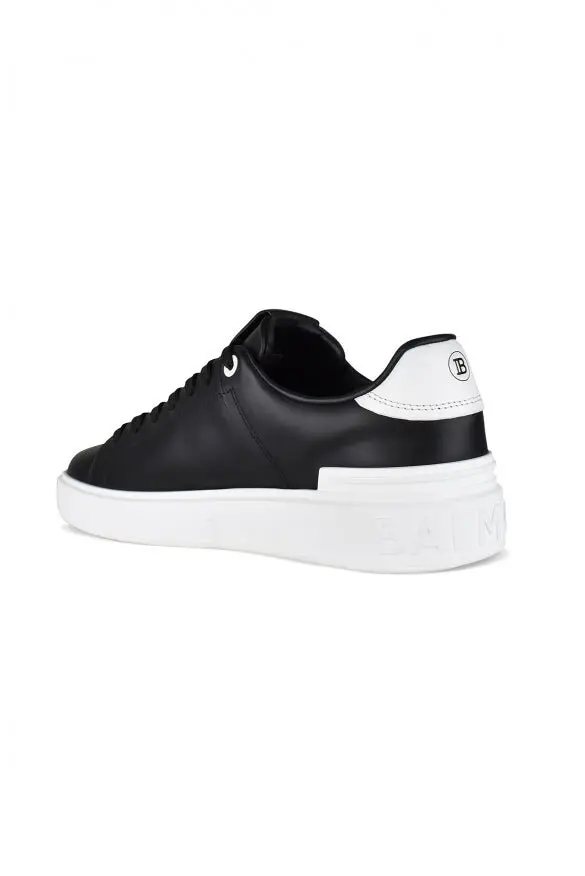 Balmain B-court Leather Sneakers