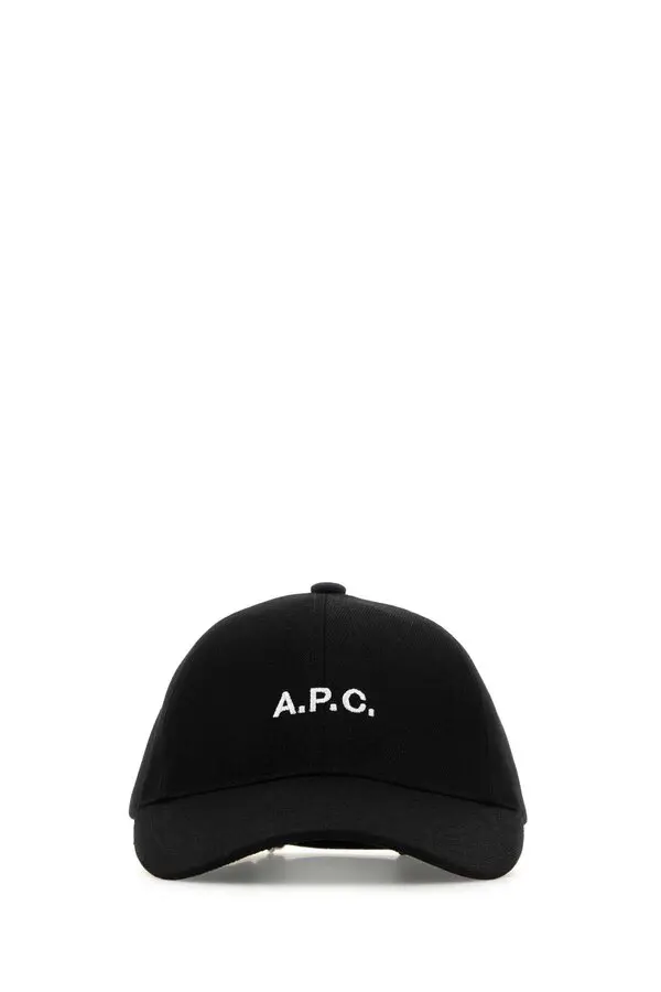 A.p.c. Stretch Cotton Baseball Cap - Black