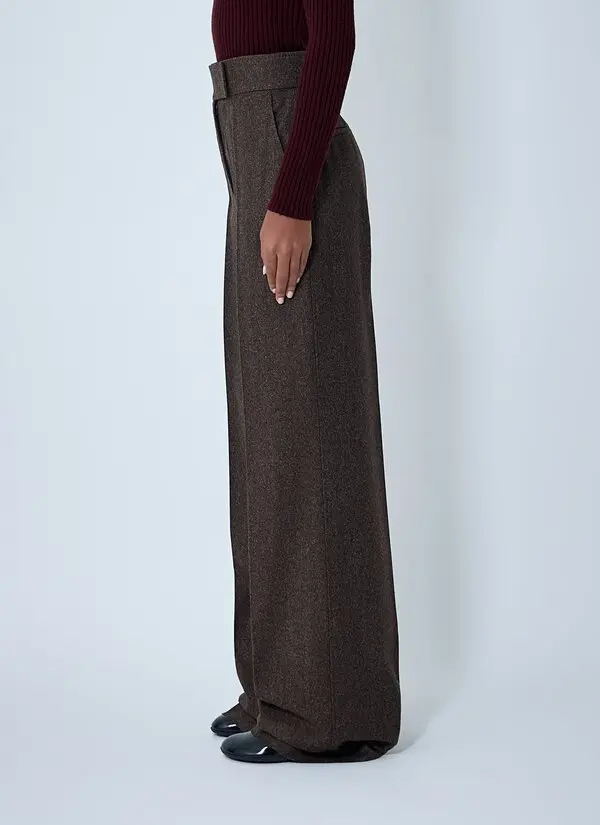 Max Mara Billy High-rise Wide-leg Wool Blend Pants