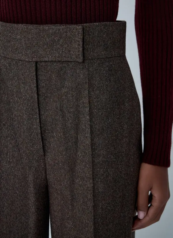 Max Mara Billy High-rise Wide-leg Wool Blend Pants