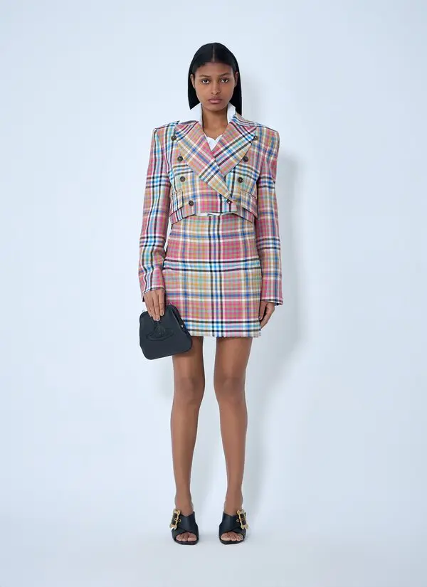 VIVIENNE WESTWOOD Cropped Double-breasted Blazer