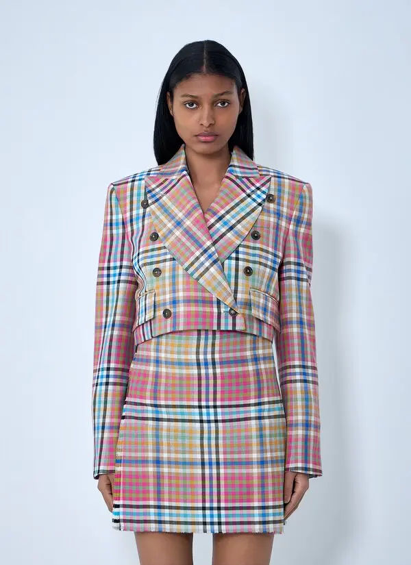 VIVIENNE WESTWOOD Cropped Double-breasted Blazer
