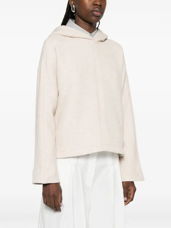 Max Mara Cotton Hoodie With Embroidered Logo - Multicolor