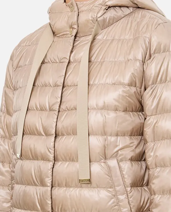 Herno Down Jacket With Hood And Drawstring Detail - Multicolor