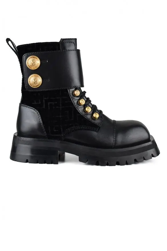 Balmain Ranger Army Boots - Black
