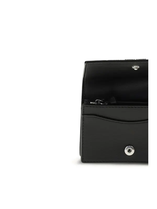 GANNI Poodle Print Card Holder - Black