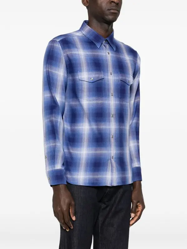 TOM FORD Cotton Checked Shirt - Multicolor