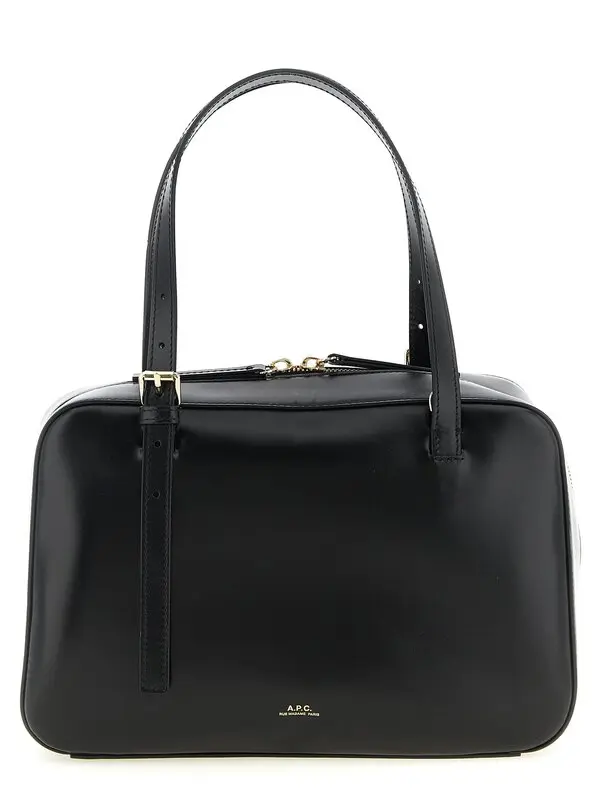 A.p.c. Virginie Box Smooth Leather Handbag