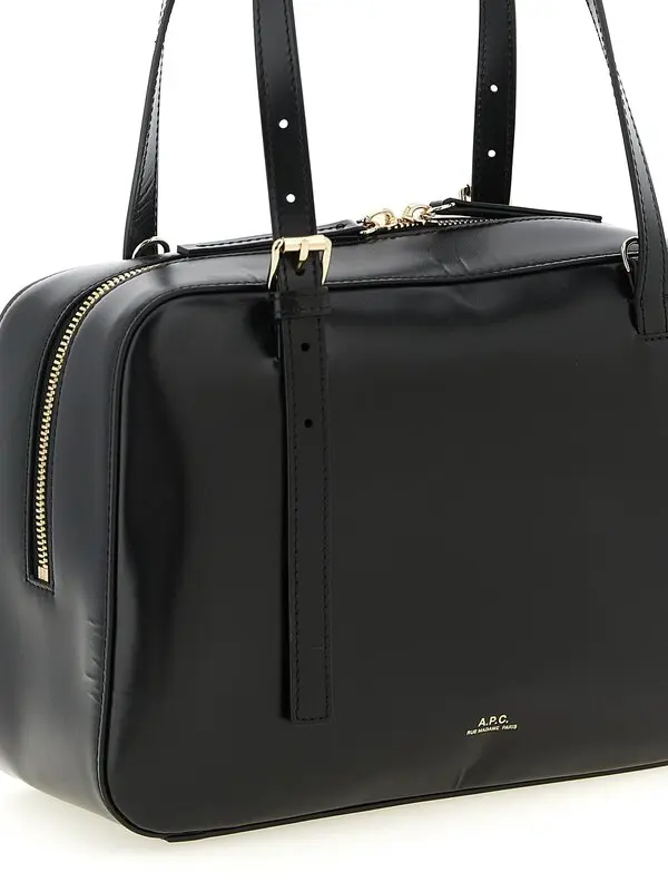 A.p.c. Virginie Box Smooth Leather Handbag