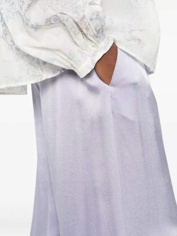 FORTE_FORTE Silk Satin Trousers
