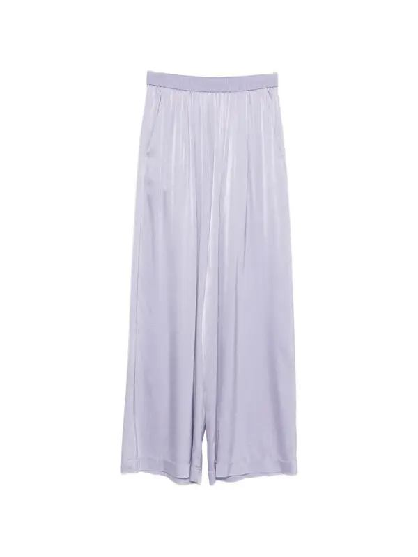 FORTE_FORTE Silk Satin Trousers - Multicolor