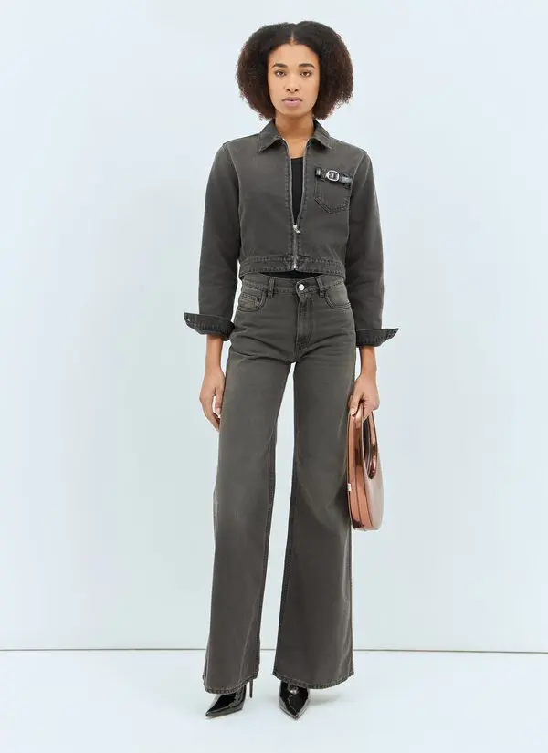 Coperni Workwear Denim Jacket With Belted Chest Pocket