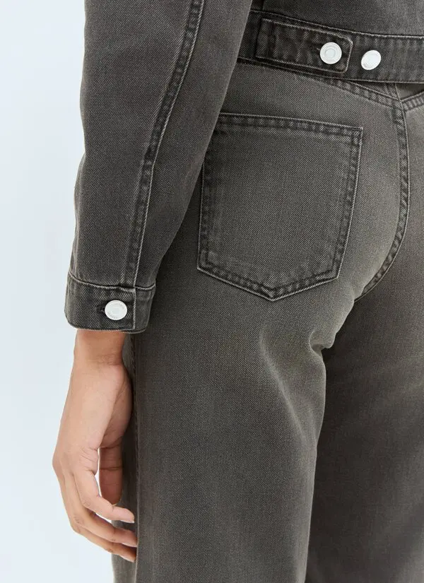Coperni Workwear Denim Jacket With Belted Chest Pocket