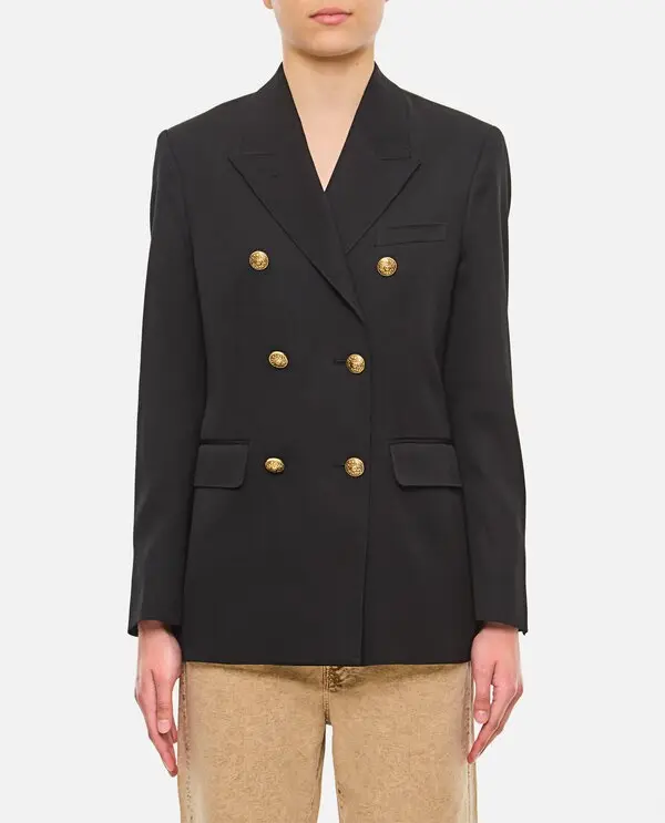 GOLDEN GOOSE Double Breasted Blazer With Gold Buttons