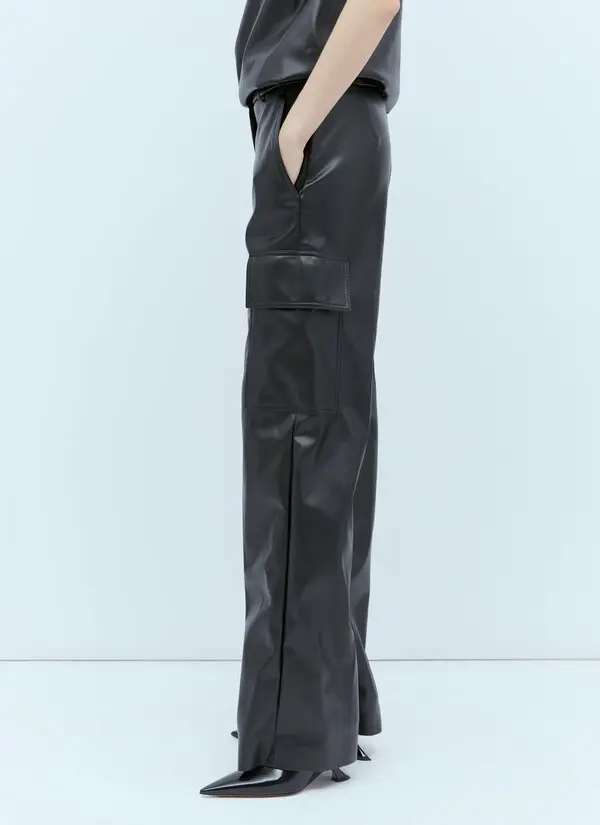 Stella McCartney Cargo Vegan Leather Pants