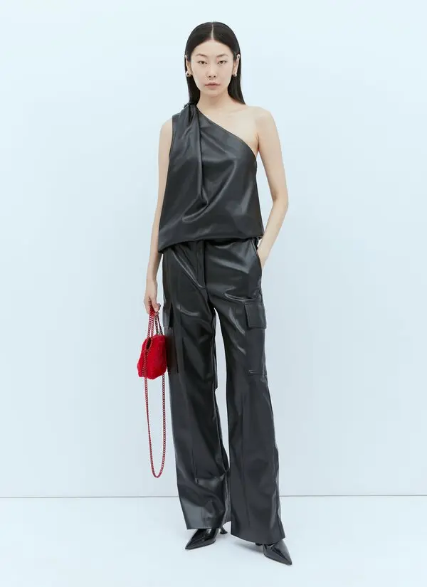 Stella McCartney Cargo Vegan Leather Pants
