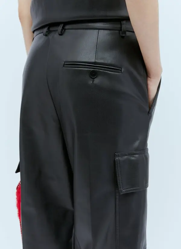 Stella McCartney Cargo Vegan Leather Pants