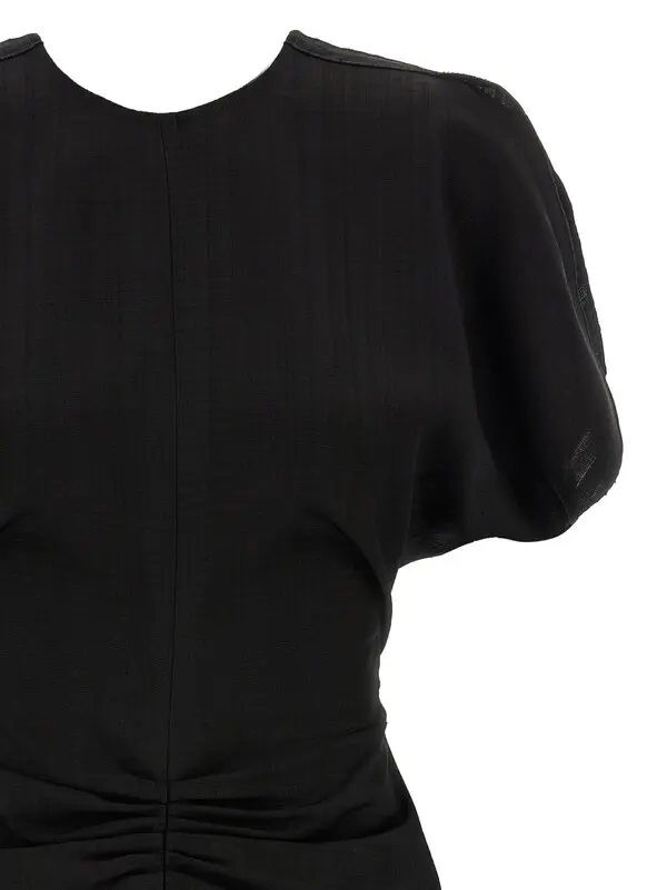 Victoria Beckham Gathered Waist Mini Dress