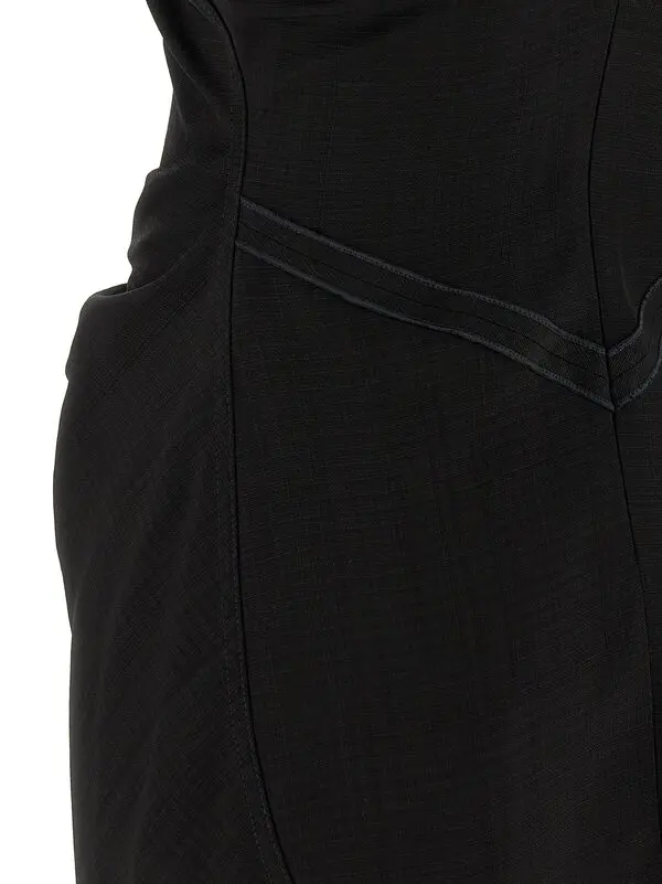 Victoria Beckham Gathered Waist Mini Dress