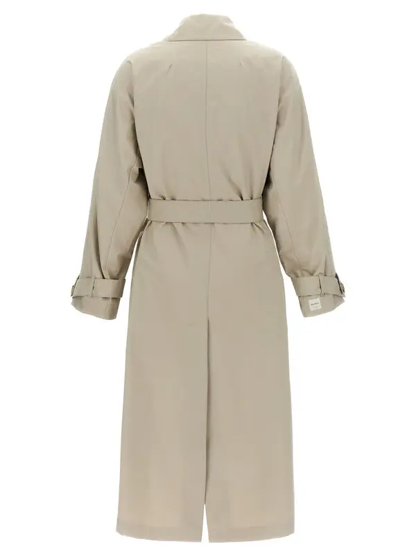 Max Mara Double-breasted Cotton Gabardine Trench Coat