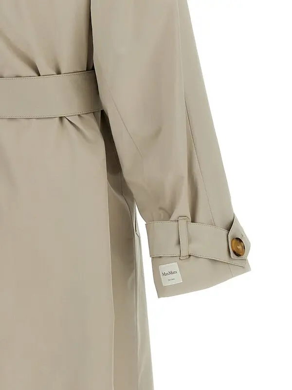 Max Mara Double-breasted Cotton Gabardine Trench Coat
