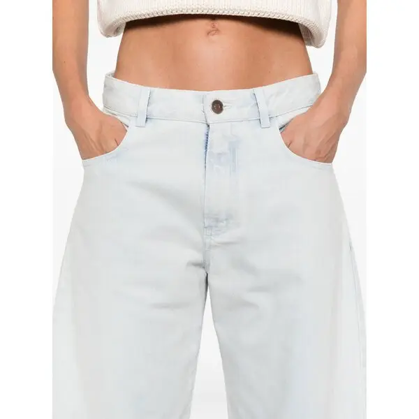 Alaïa Low Round Wide Leg Jeans