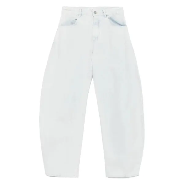 Alaïa Low Round Wide Leg Jeans - Blue