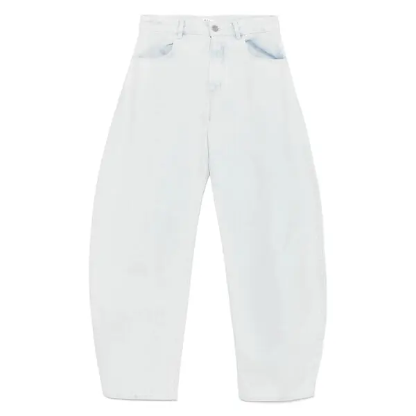 Alaïa Low Round Wide Leg Jeans - Blue