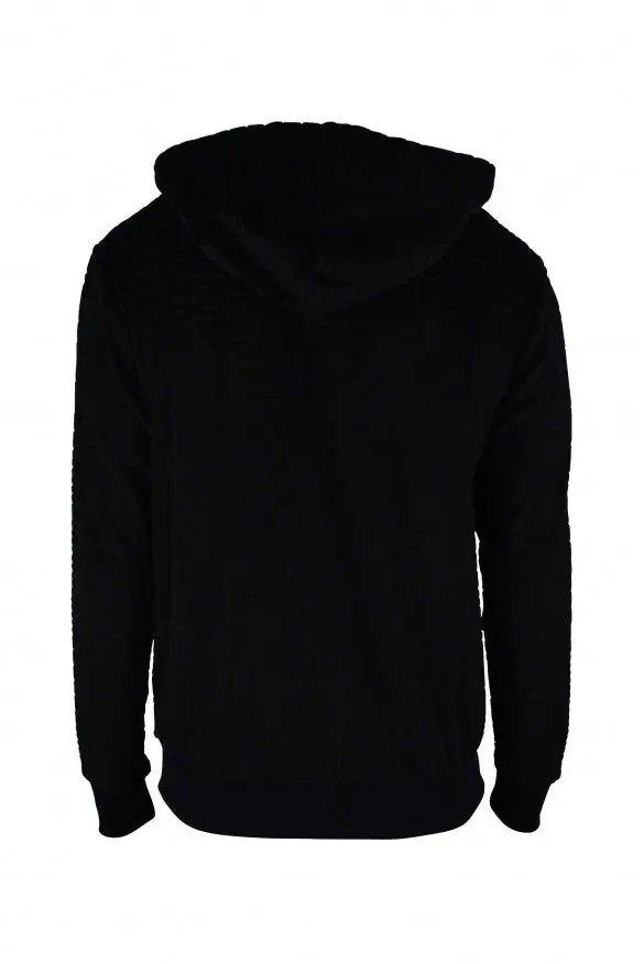 Balmain Monogrammed Velvet Effect Zip-up Cardigan