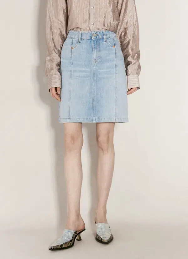 Martine Rose Narrow Front Mini Skirt