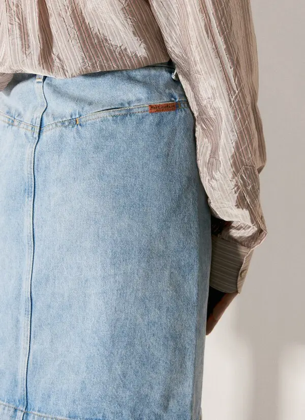 Martine Rose Narrow Front Mini Skirt
