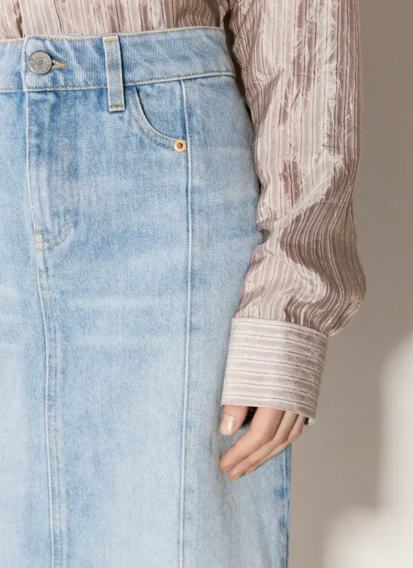 Martine Rose Narrow Front Mini Skirt