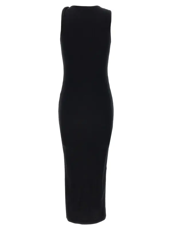 JW Anderson Ribbed Knit Dress With Embroidered Logo