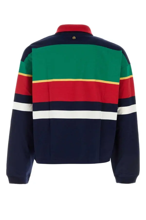 Versace Embroidered Cotton Polo Shirt