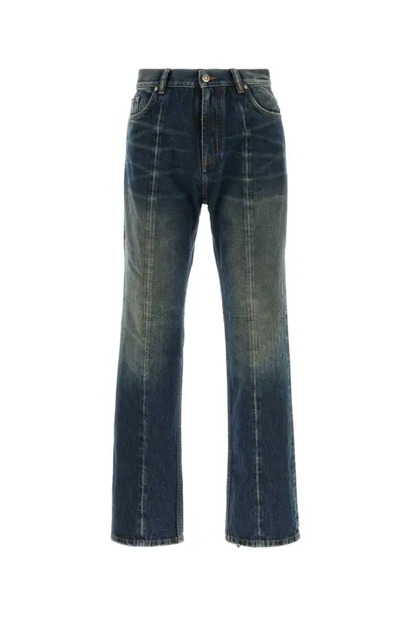 Versace Straight Leg Jeans - Blue
