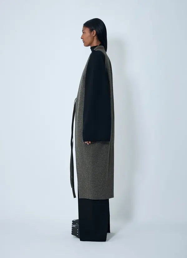 Rick Owens Wool Draped Longline Waistcoat - Gray